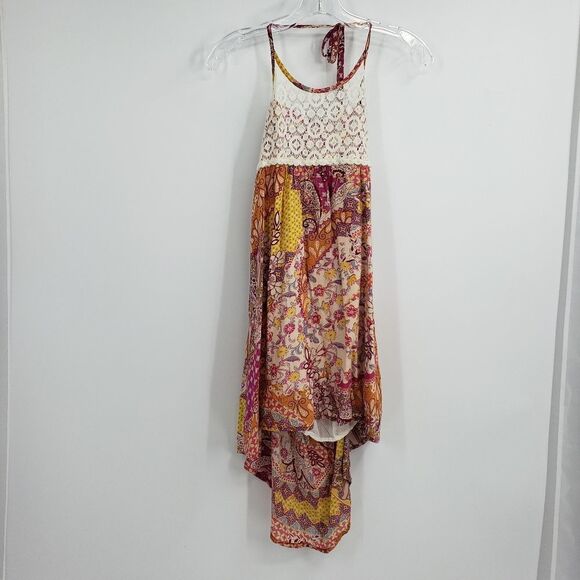 Mimi & Maggie | Dresses | Mimi Maggie Girls 4l Floral Halter Top Dress ...